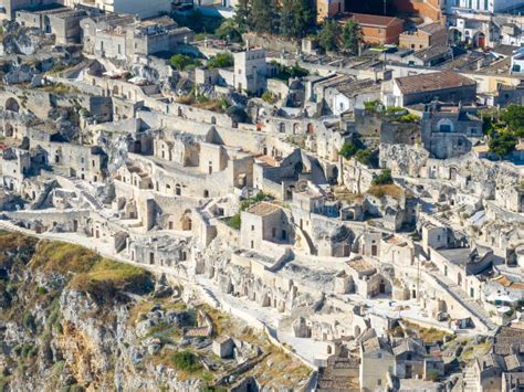 Aerial View Sassi Di Matera Italy Stock Image Image Of Nature Skyline 319663107