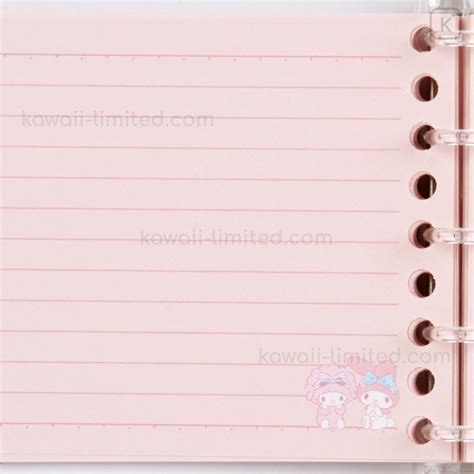 Japan Sanrio Mini Binder Sketchbook My Melody Kawaii Limited