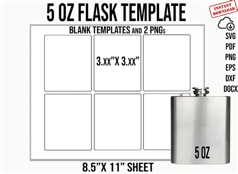 Flask Template Bundle Flask Svg Bundle Flask Template Flask Etsy