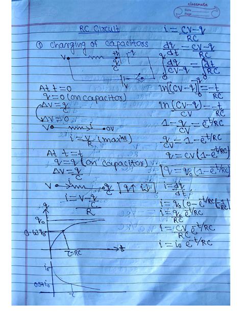 Rc Circuit Concept And Numerical Pdf