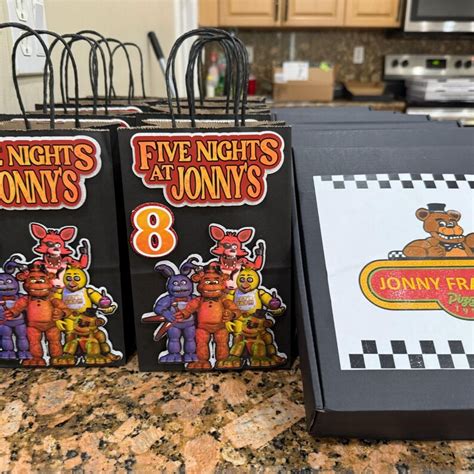 Personalized Fnaf Five Nights At Freddys Party Favor Bags Custom