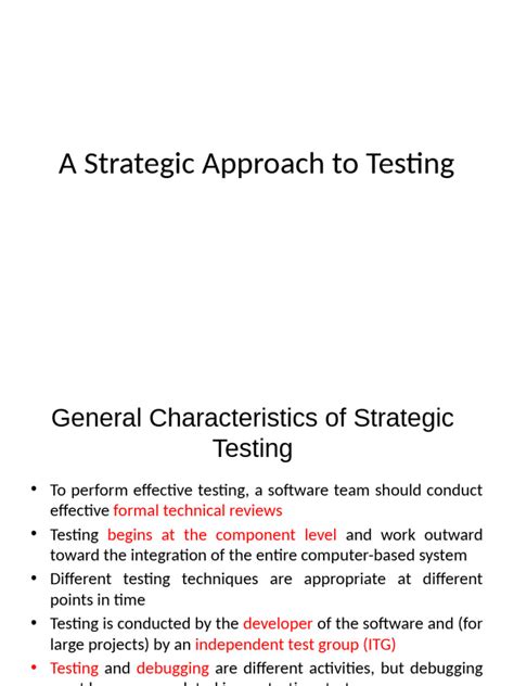 Ch 17 Software Testing Strategies New Pdf Software Testing Unit Testing