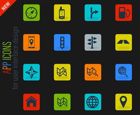 Premium Vector Navigation Simply Icons