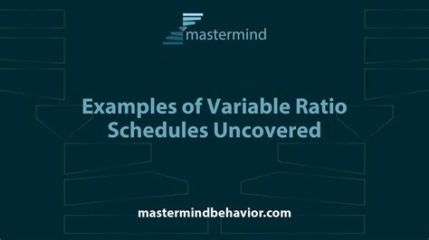 Examples Of Variable Ratio Schedules Uncovered