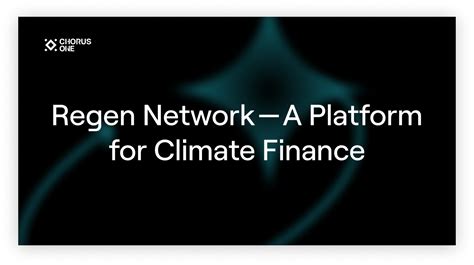 Regen Network — A Platform For Ecological Finance By Felix Lutsch
