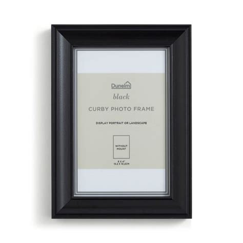 Curby Black Photo Frame Dunelm