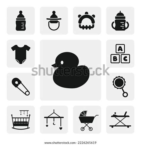 Inflatable Ruber Duck Toy Flat Web Stock Vector Royalty Free
