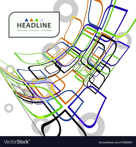 Brochure Header Layout Template Royalty Free Vector Image