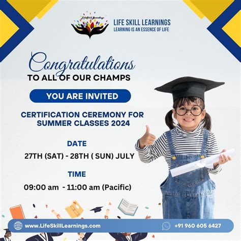Life Skill Learning On Linkedin Lifeskilllearnings Certification Ceremony Summerclasses