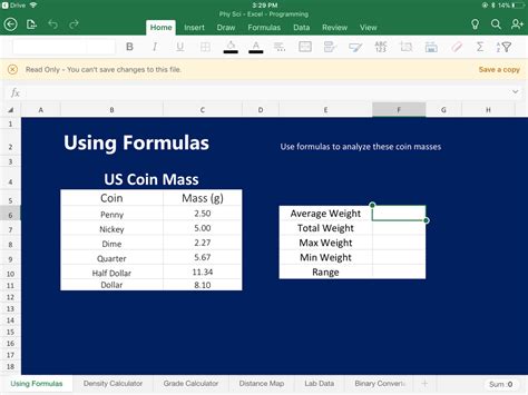 Incorporating Excel On The Ipad