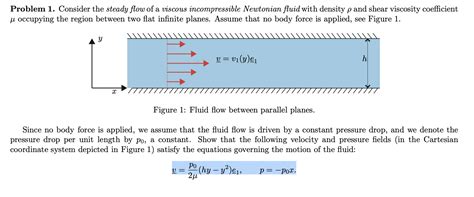 solved problem 1 consider the steady flow of a viscous