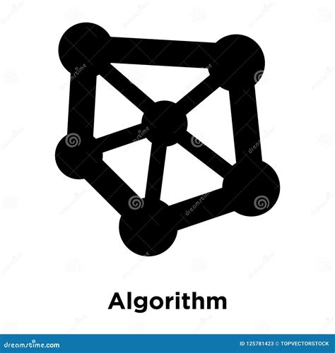 Vector Del Icono Del Algoritmo Aislado En El Fondo Blanco Concepto Del
