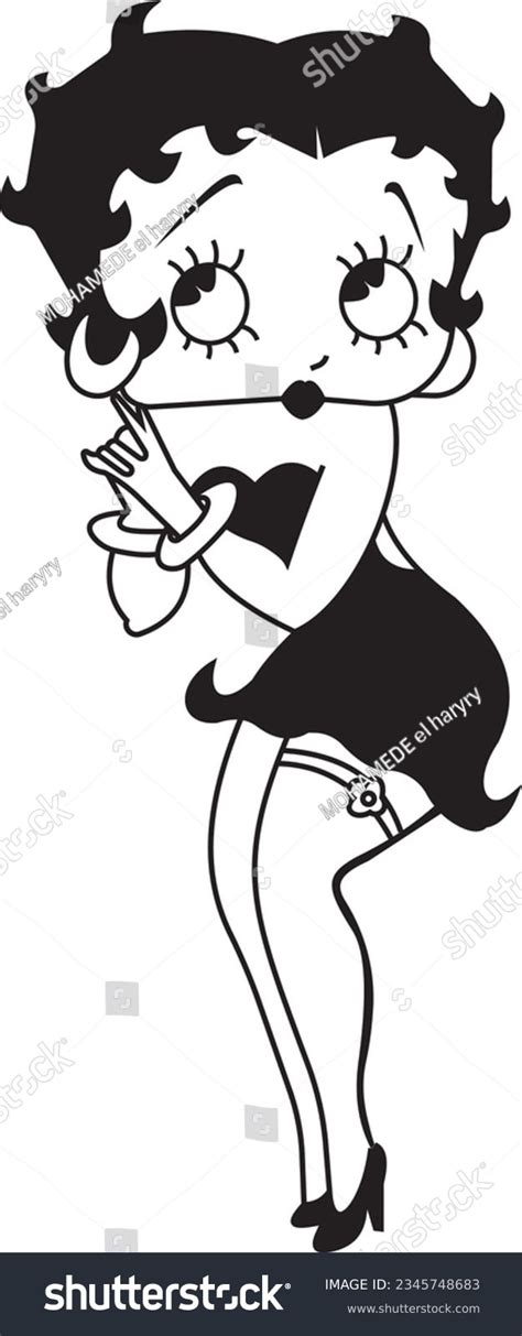 Vintage Cartoon Betty Boop Over 6 Royalty Free Licensable Stock
