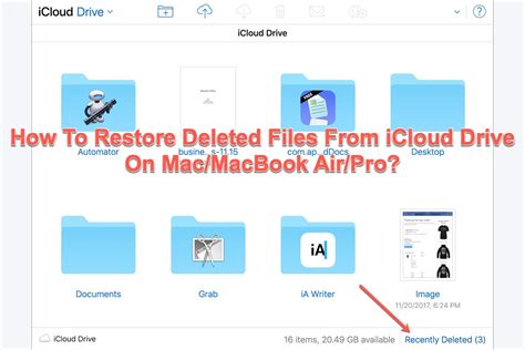 How To Restore Deleted Files From Icloud Drive On Macmacbook Airpro
