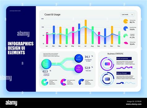 Bundle Infographic Elements Data Visualization Vector Design Template Can Be Used For Steps