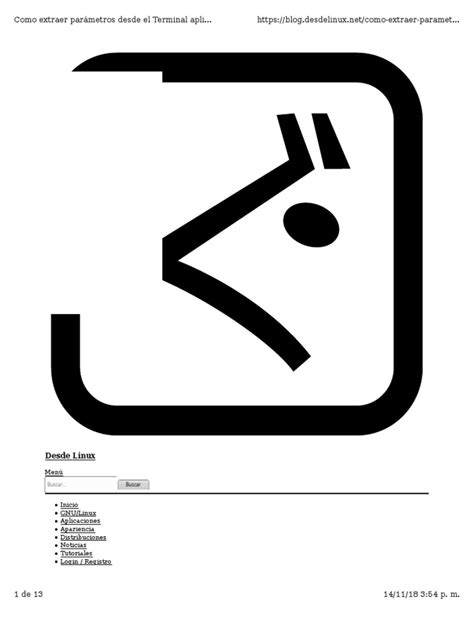Como Extraer Parametros Terminal Aplicando Shell Scripting Pdf Interfaz De Línea De Comando