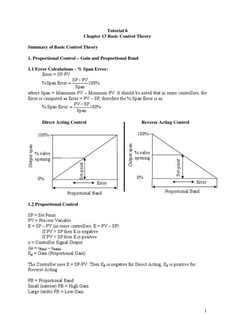 Basic Control Theory Pdf Control Theory Control System