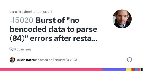 Burst Of No Bencoded Data To Parse 84 Errors After Restart Of 401 · Issue 5020