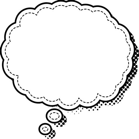 Premium Vector Cute And Cartoon Style Speech Bubble Or Message Box Black Lines And Shadow Halftone