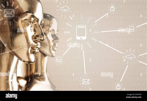 Artificial Intelligence Concept Globalization Internet Network