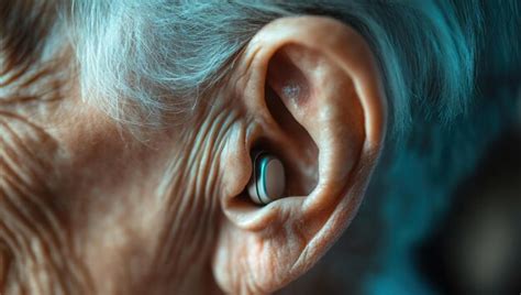 Closeup Of An Elderly Persons With A Small Digital Defibrillator Mask Visible In The Background