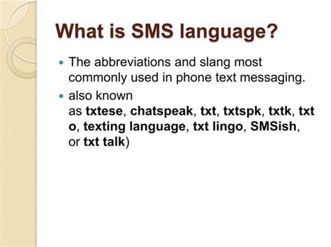 Sms Language And Its Impact Ppt