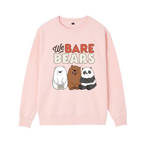 美式动漫裸熊猫二次元可爱呆萌宽松春秋圆领卫衣流行男女情侣同款 虎窝淘