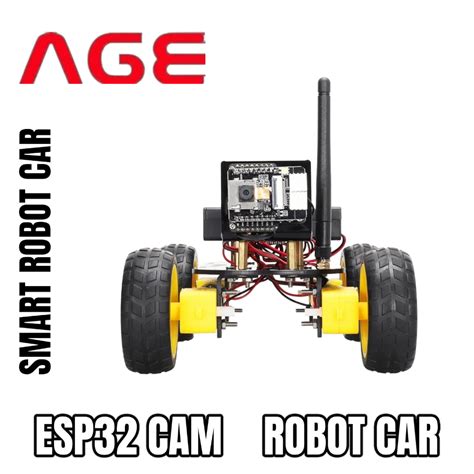 หุ่นยนต์พร้อมกล้องควบคุมด้วยมือถือ esp32 cam smart robot car 4wd