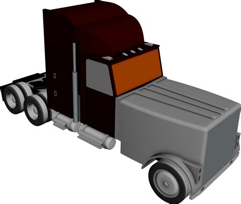 Semi Truck 3d Cad Model