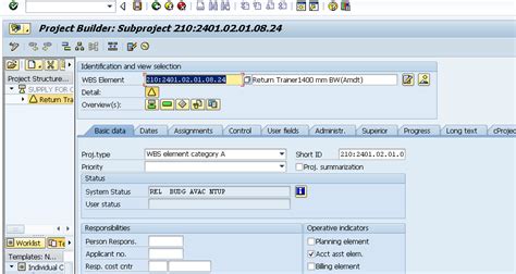 Solved How To Change The WBS Element Of Project In SAP Ec SAP Community