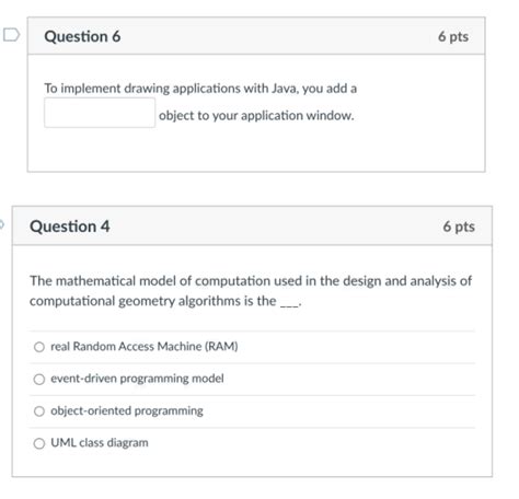 Solved To Implement Drawing Applications With Java You Add Chegg