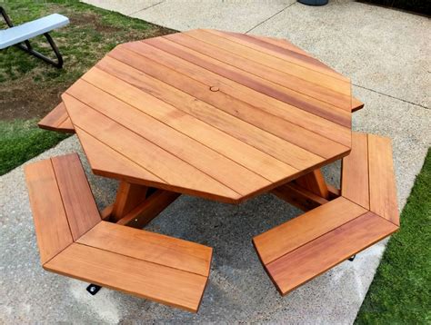 10 Free Diy Octagon Picnic Table Plans