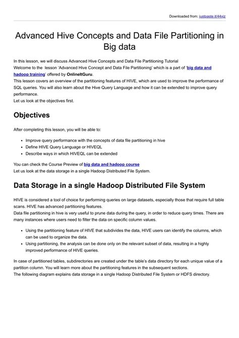 Ppt Advanced Hive Concepts And Data File Partitioning In Big Data