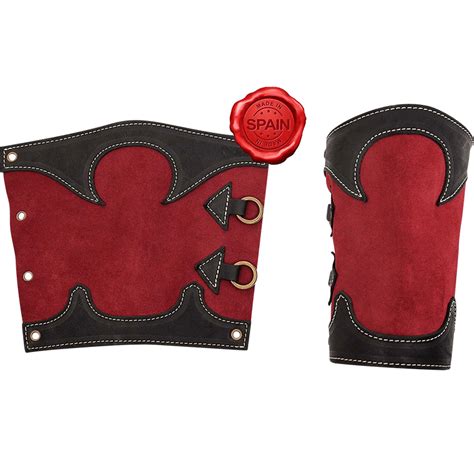 Arcane Leather Bracers Red