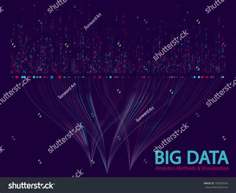 Big Data Analytics Methods Visualization Concept Stock Vector Royalty Free 750200254