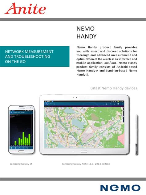 Nemo Handy Brochure Pdf Pdf High Speed Packet Access Lte Telecommunication