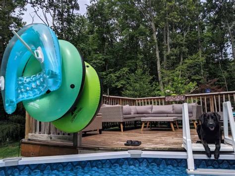 DIY Pool Float Storage With PVC Pipes Semigloss Design