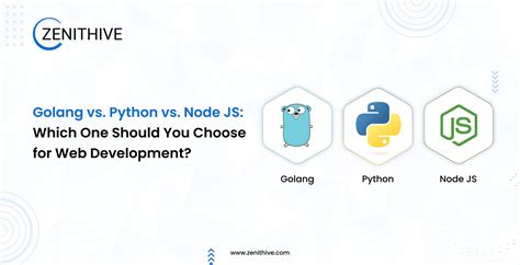 Golang Vs Python Vs Nodejs Which One Should You Choose For Web Development Zenithive