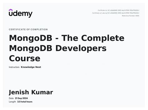 Jenish Kumar A On Linkedin Excited To Share That Ive Completed The