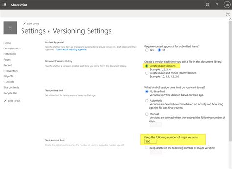 Sharepoint Online How To Enable Versioning On A Document Library Using Powershell Sharepoint