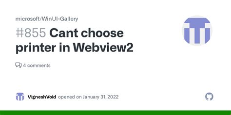 Cant Choose Printer In Webview2 · Issue 855 · Microsoftwinui Gallery