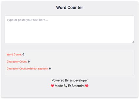 Characters To Words Counter Ssj Tools