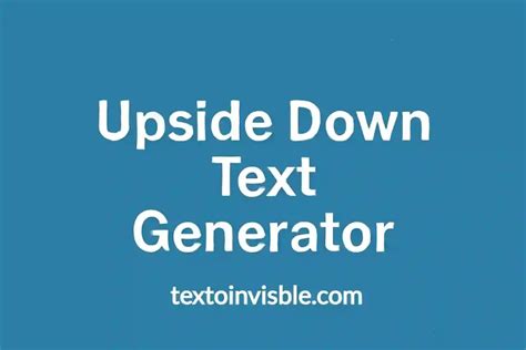 Upside Down Text Generator Fun And Easy Tool To Flip Text