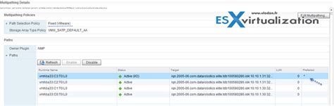 Vcp65 Dcv Objective 33 Configure Vsphere Storage Multipathing And