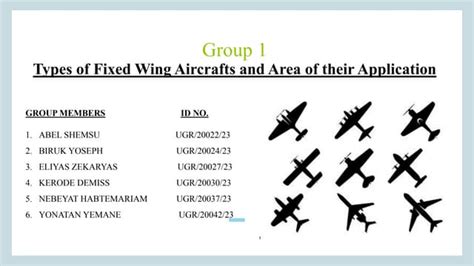 Fixed Wing Aircraft And Area Of Their Application Pptx