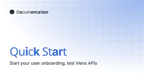 Quick Start Documentation