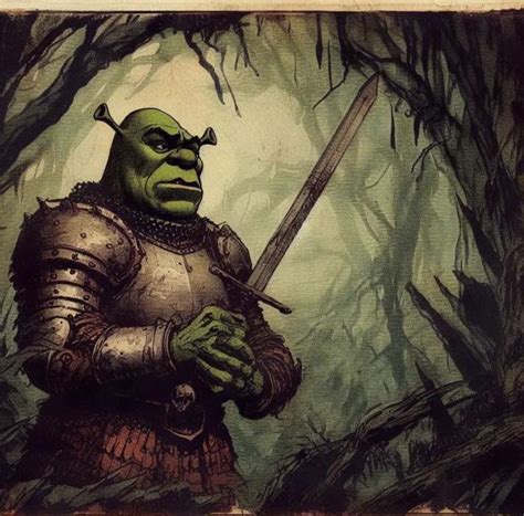 Shrek 10 Imágenes Del Ogro Verde De Fantasía Oscura De Dreamworks