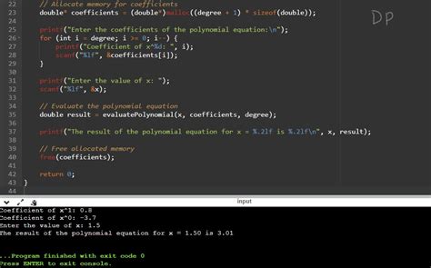 C Program To Evaluate The Given Polynomial Equation