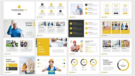 Шаблон презентации Строительство — Каталог слайдов — Слайды и инфографика для презентаций