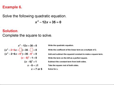 Illustrated Math Dictionary Quadratic Functions Example Set 2